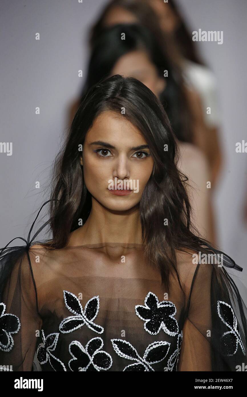 Model Blanca Padilla walks on the runway during the Oscar de la Renta ...