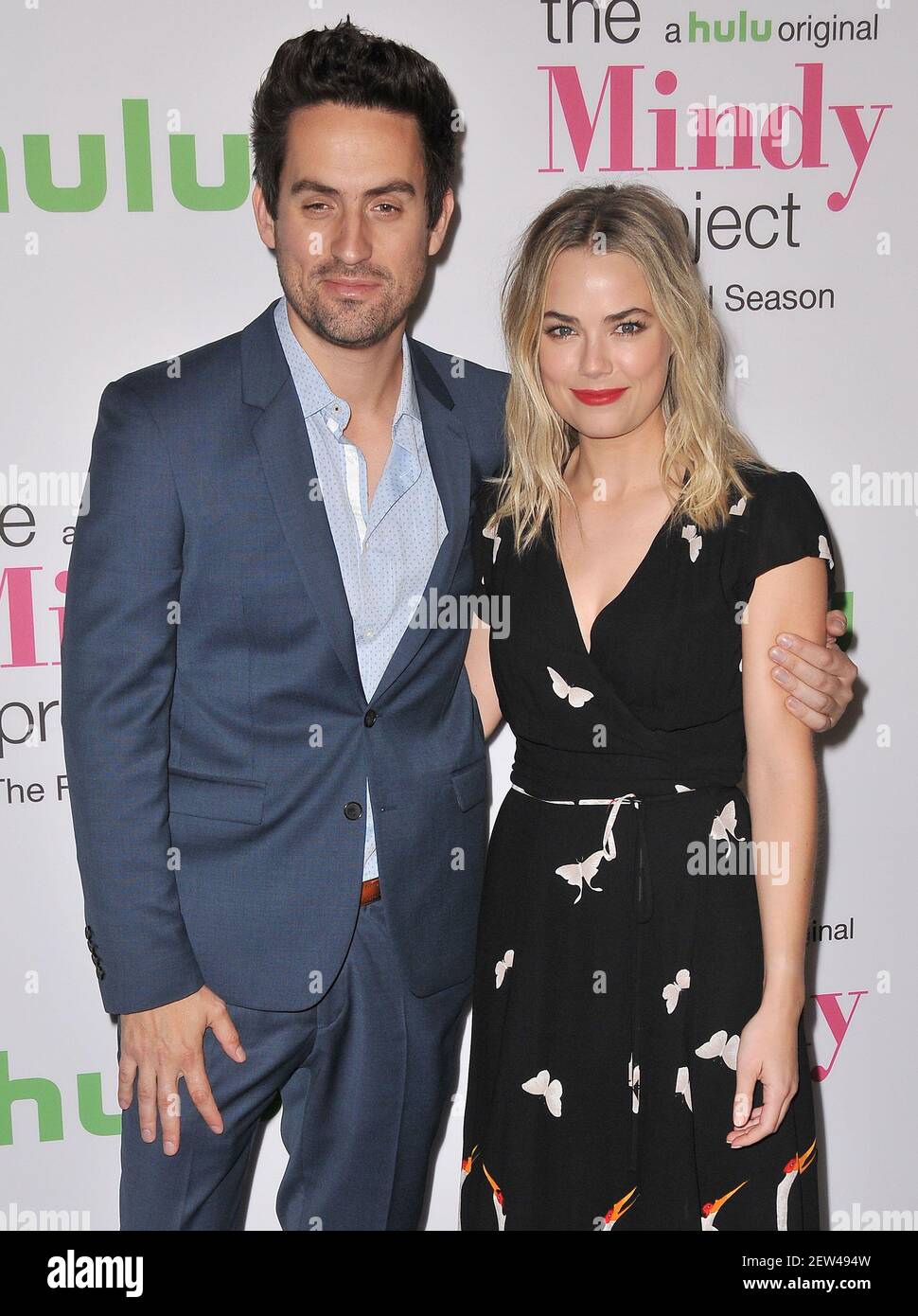 (L-R) Ed Weeks and Rebecca Rittenhouse together at "The Mindy Project ...