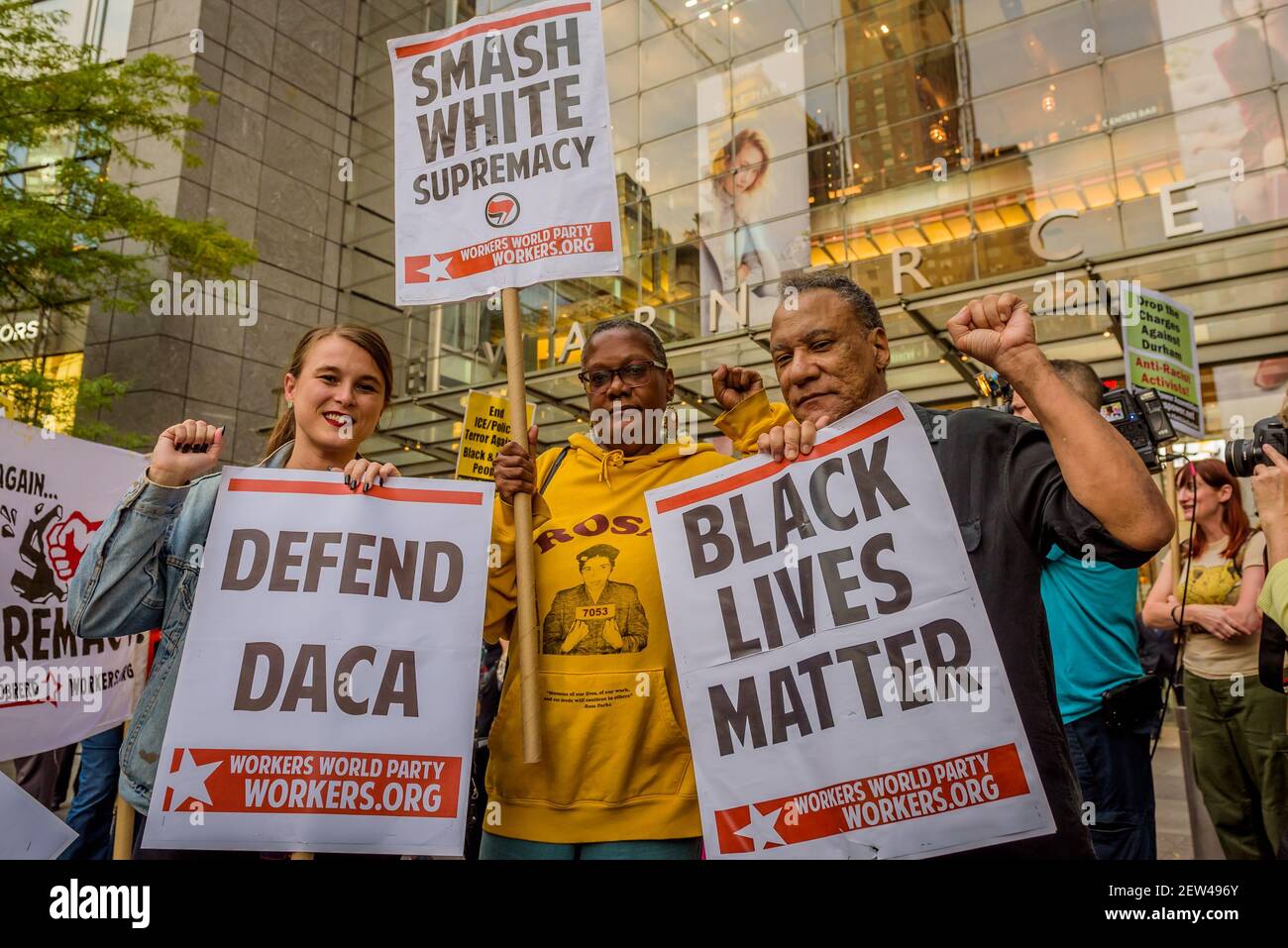 In New York,NY on September 12, 2017 the Workers World Party held a ...