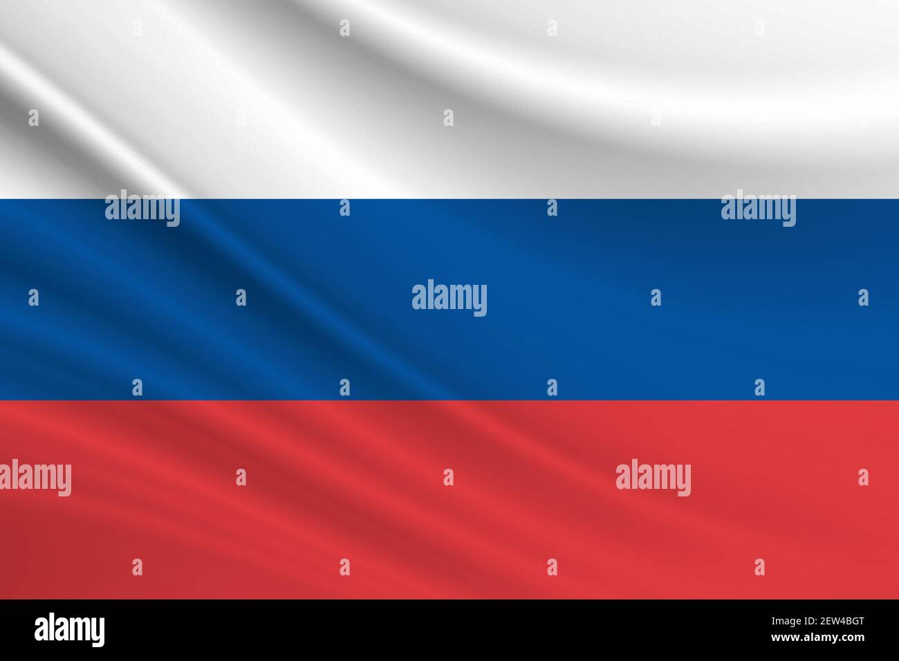 Flag of Russia. Fabric texture of the flag of Russia Stock Photo - Alamy