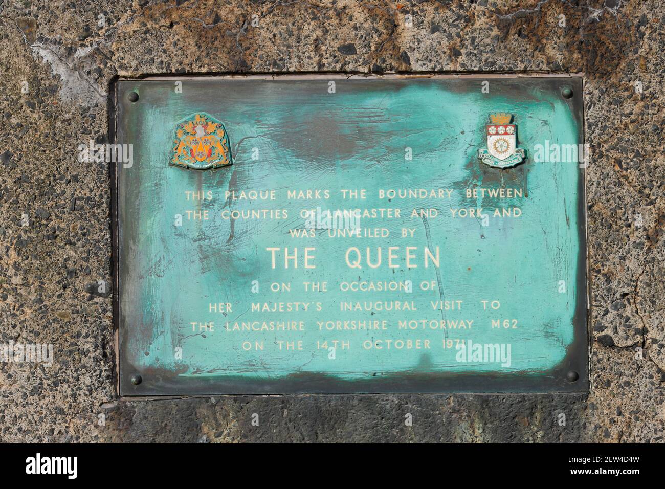 M62 motorway plaque hi-res stock photography and images - Alamy