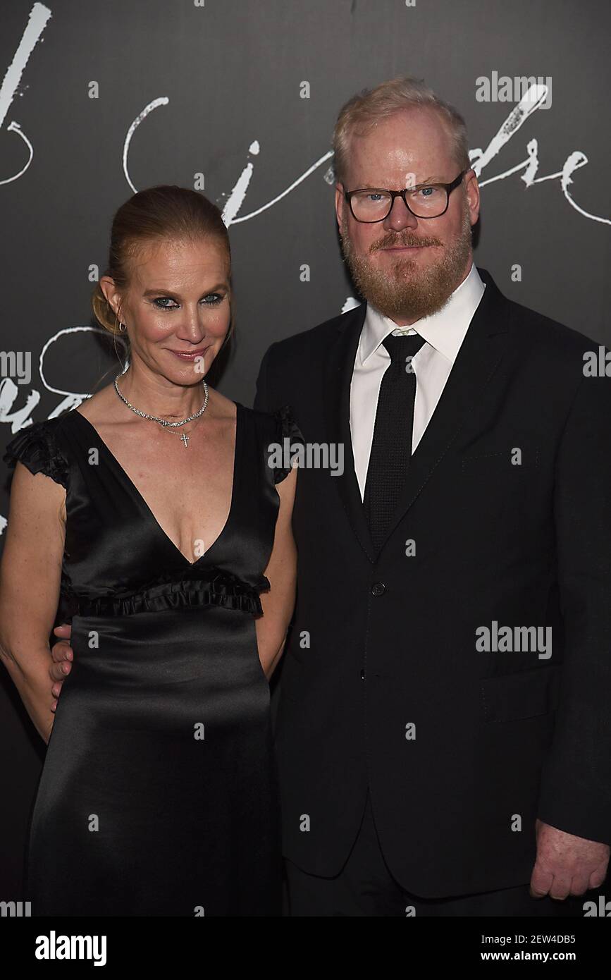 Jim Gaffigan and wife attends the New York Premiere of Paramount ...