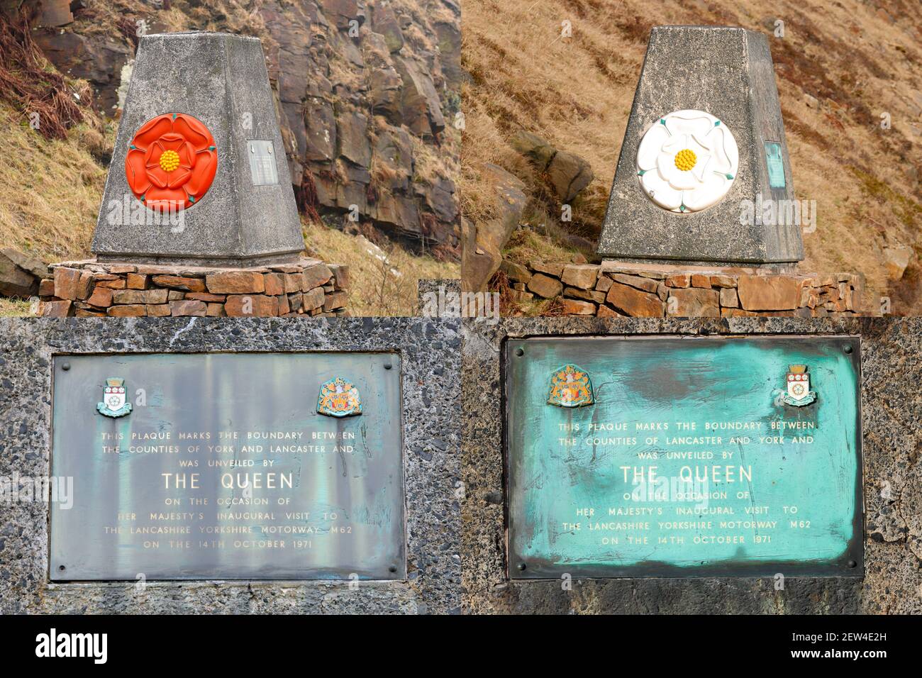 M62 motorway plaque hi-res stock photography and images - Alamy