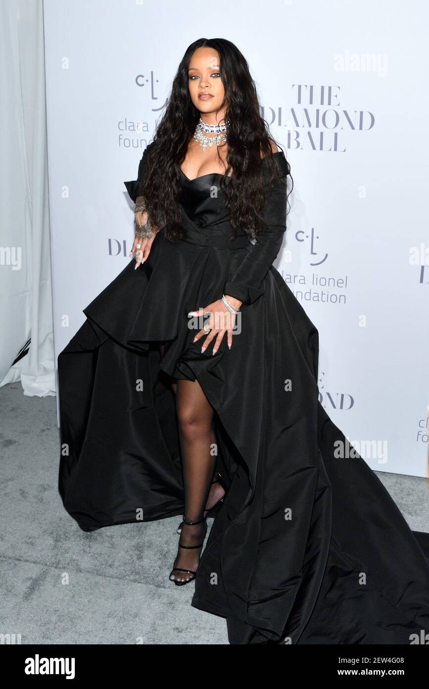 Musician Rihanna attends Rihanna's 3rd Annual Diamond Ball at Cipriani ...