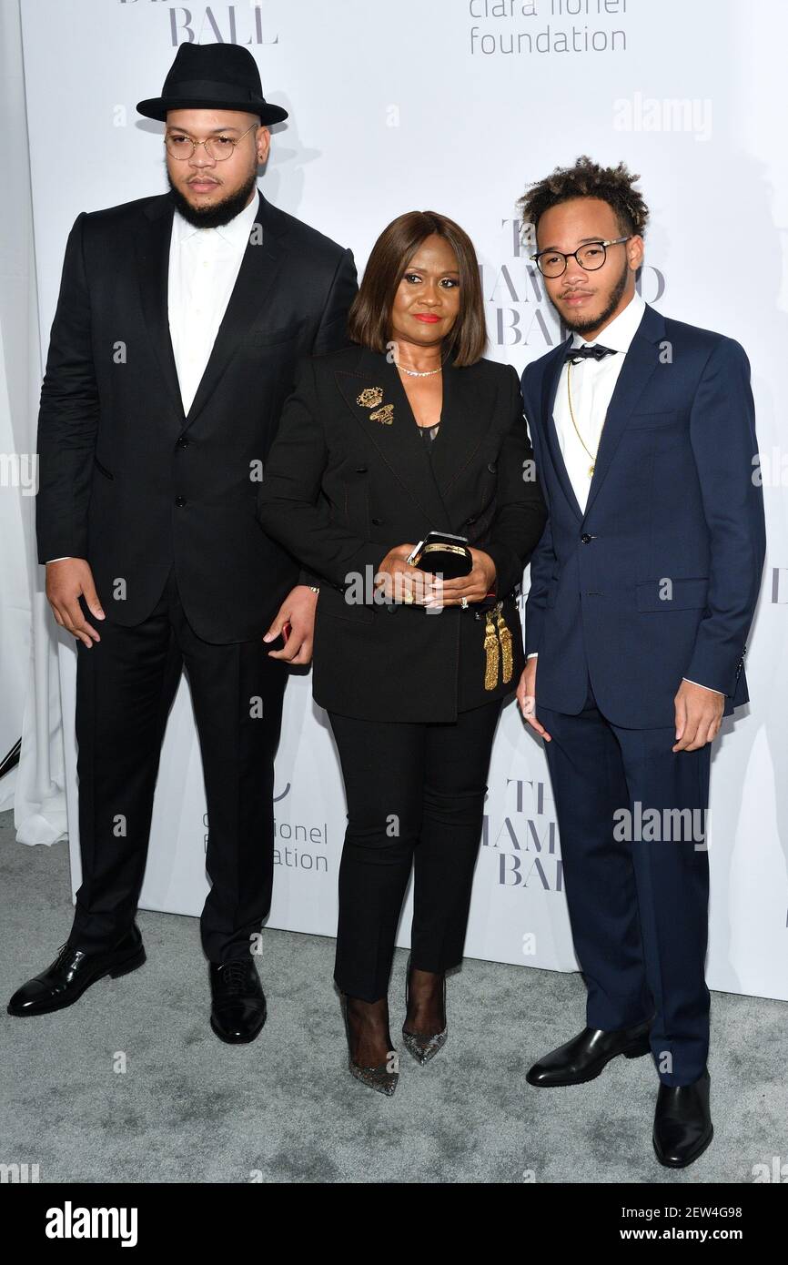 Monica Braithwaite (C) attends Rihanna's 3rd Annual Diamond Ball at ...