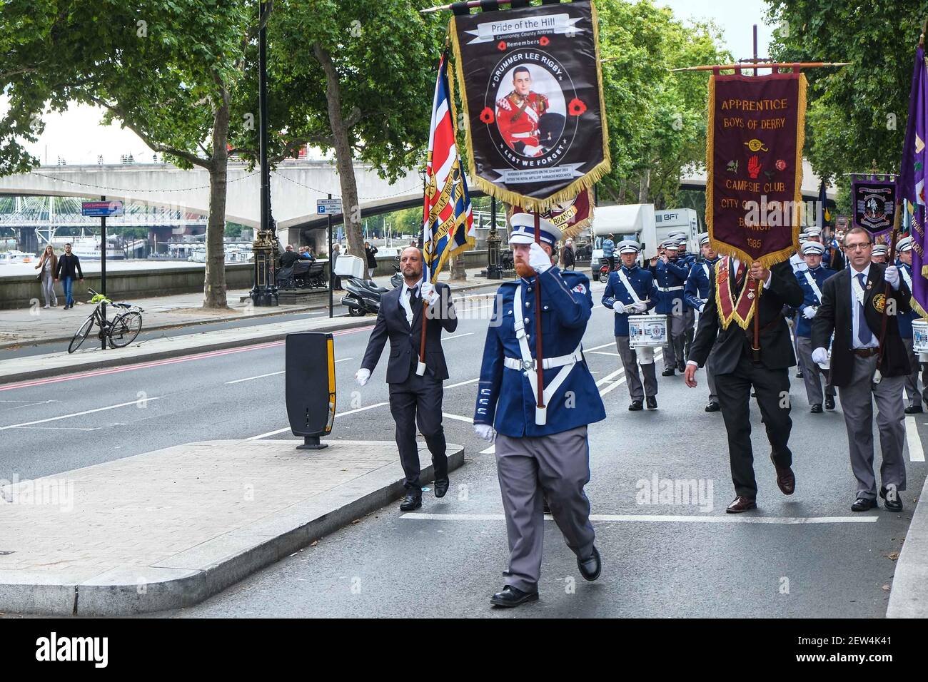 Apprentice boys of Derry march through London on the 16th September to ...