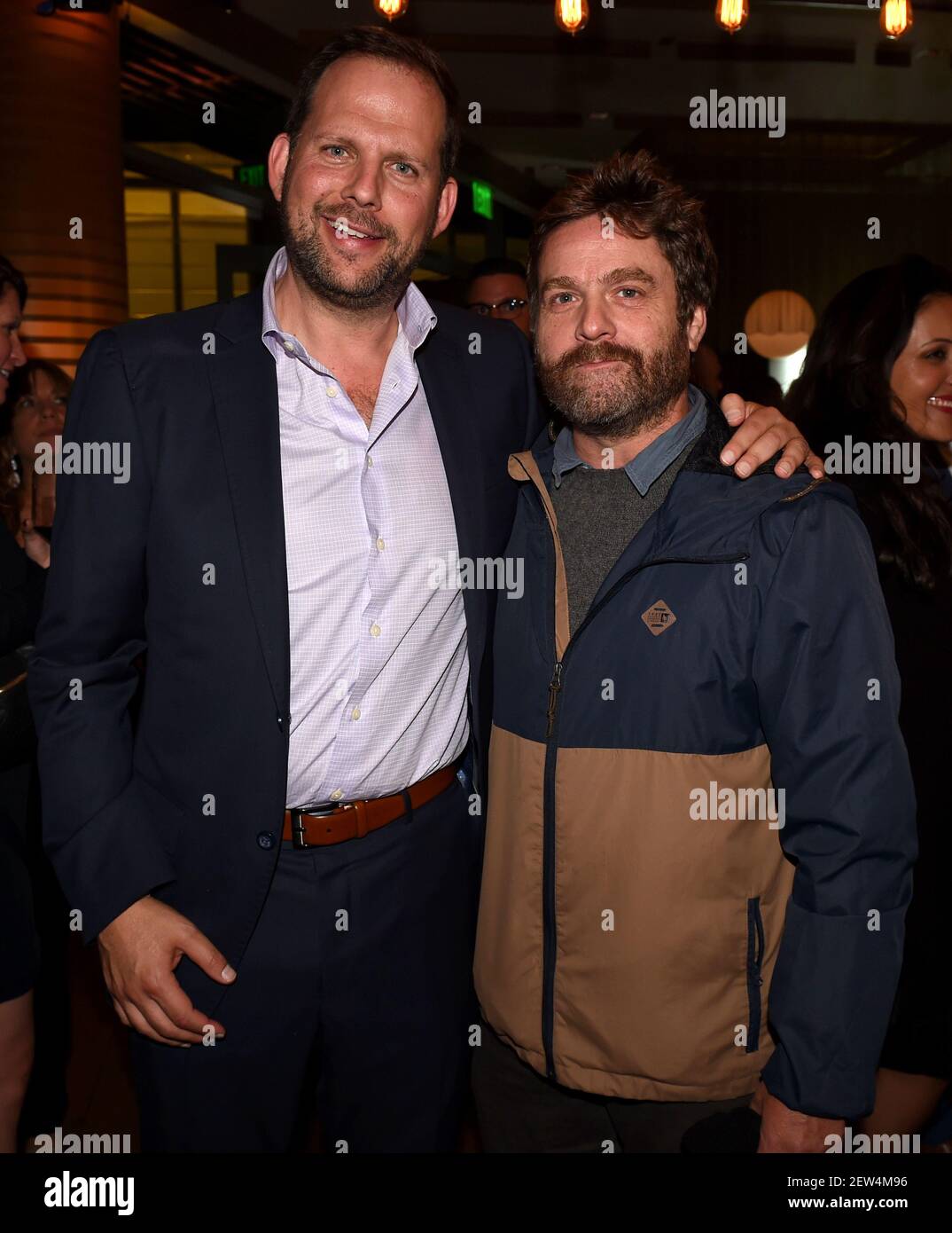 LOS ANGELES, CA - SEPTEMBER 16: (L-R) Nick Grad and Zach Galifianakis ...