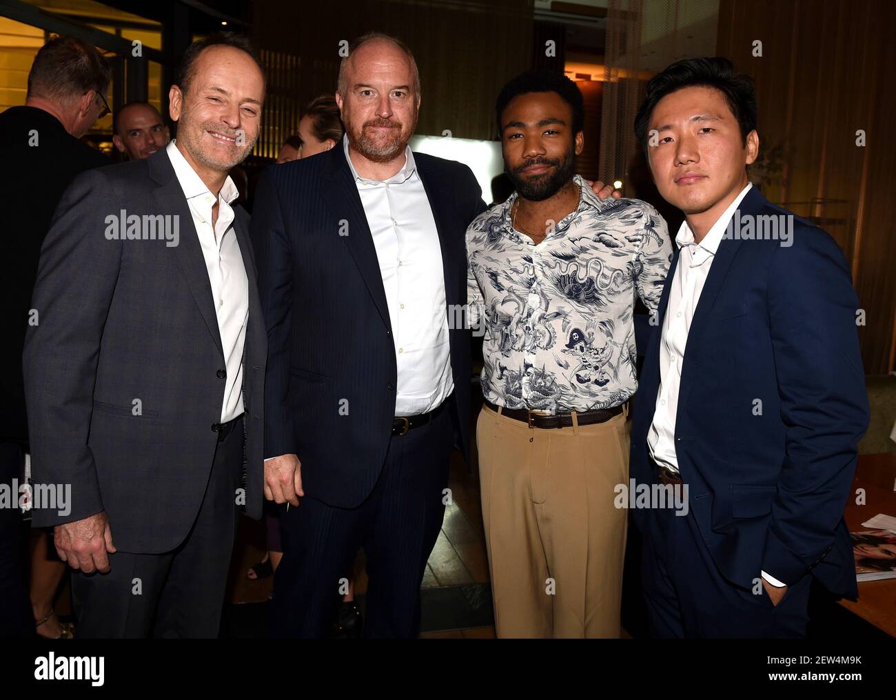 LOS ANGELES, CA - SEPTEMBER 16: (L-R) John Landgraf, Louis C.K., Donald ...