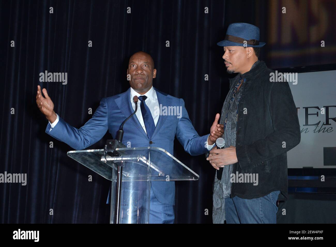 LOS ANGELES, CA - SEPTEMBER 16: John Singleton and Terrence Howard ...