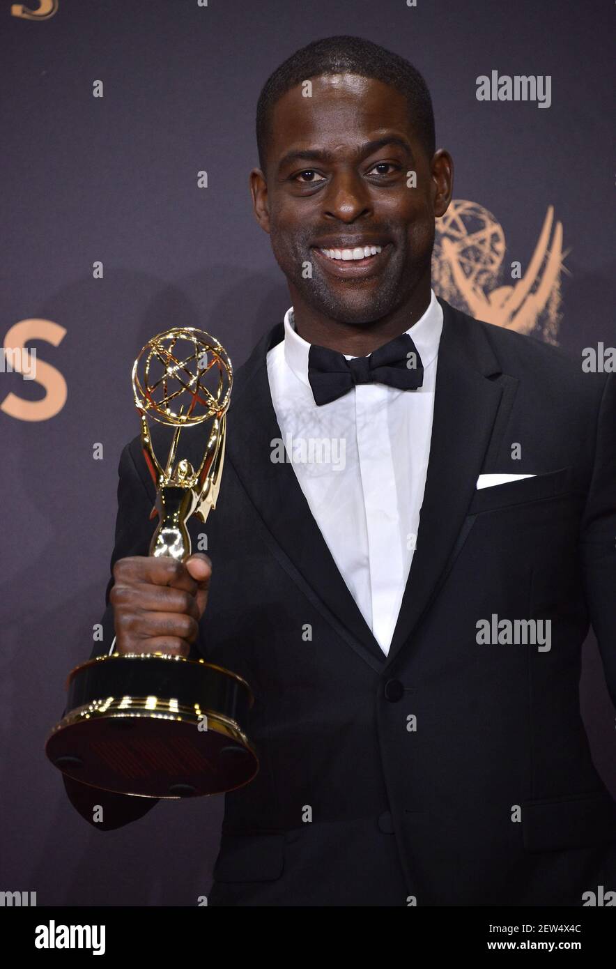 Actor Sterling K. Brown, winner of Outstanding Lead Actor in a Drama ...