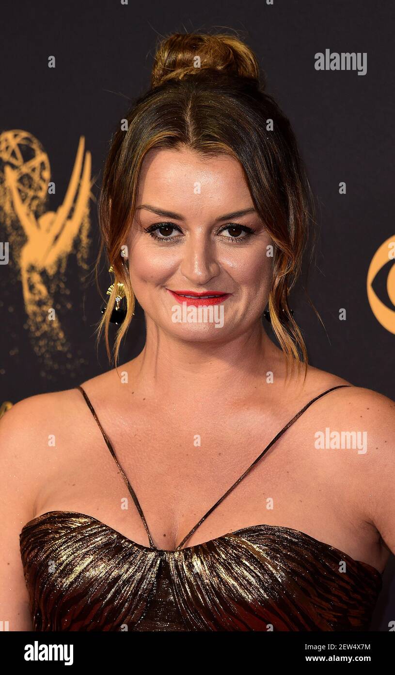 LOS ANGELES, CA - SEPTEMBER 17: Alison Wright arrives at the 69th Emmy ...