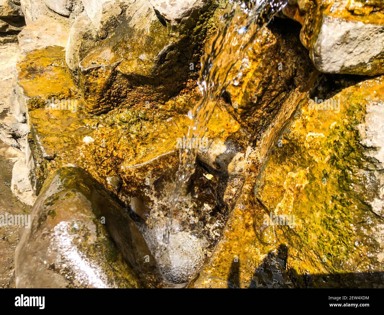 Spring water at an ancient orthdox church yard Stock Photo - Alamy