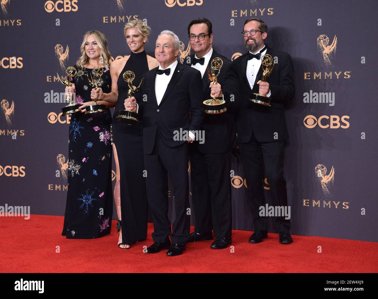 (L-R) Producers Erin Doyle, Lindsay Shookus, Lorne Michaels, Steve ...