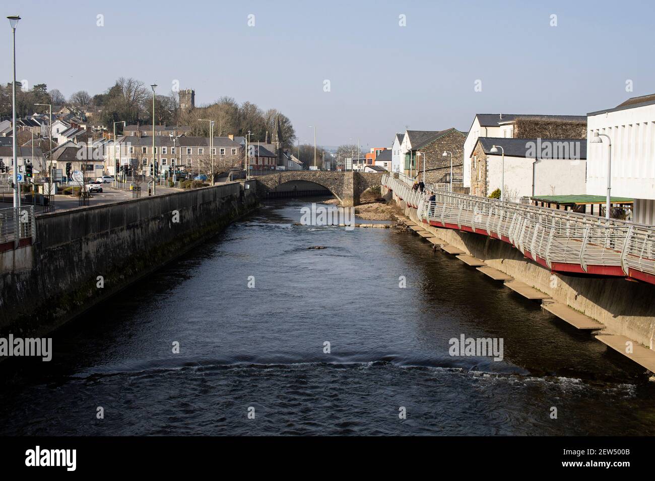 A view of the Old Bridge over the River Ogmore in Bridgend on the 2nd ...