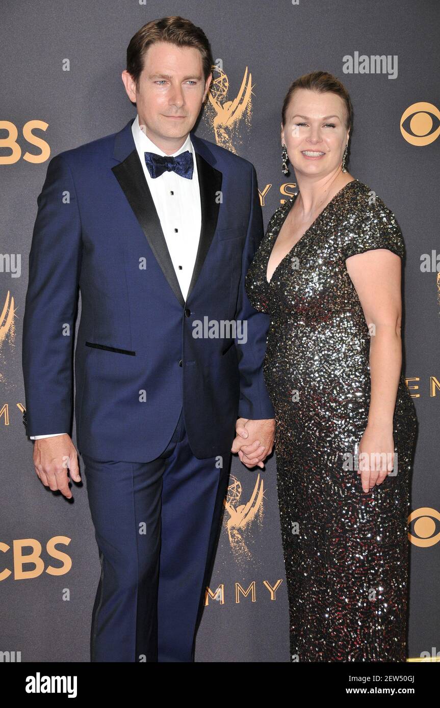 Derek Cecil (L) and costume designer Melissa Bruning at the 69th Annual ...