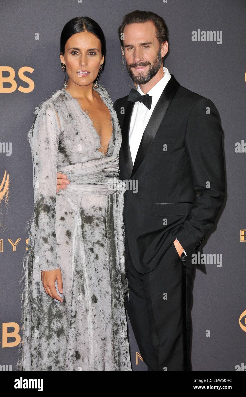 Maria Dolores Dieguez (L) and Joseph Fiennes at the 69th Annual Emmy ...
