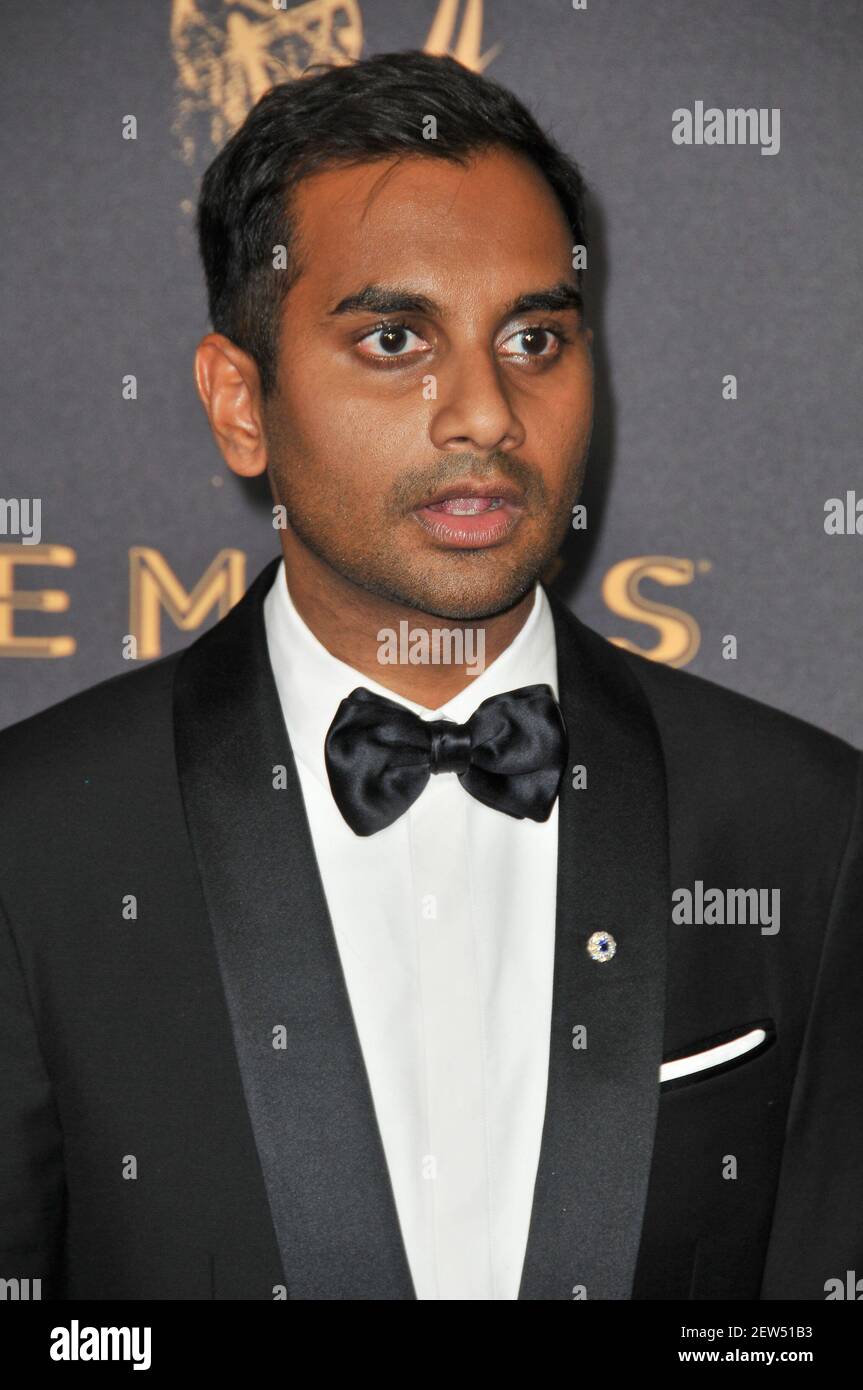 Aziz Ansari at the 69th Annual Emmy Awards held at the Microsoft ...