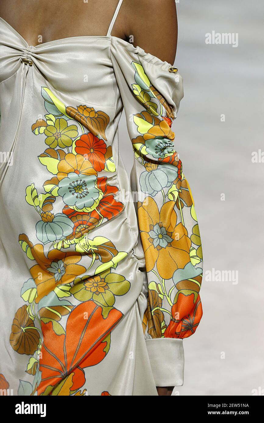 Model Alyssa Traore walks on the runway during the Peter Pilotto ...