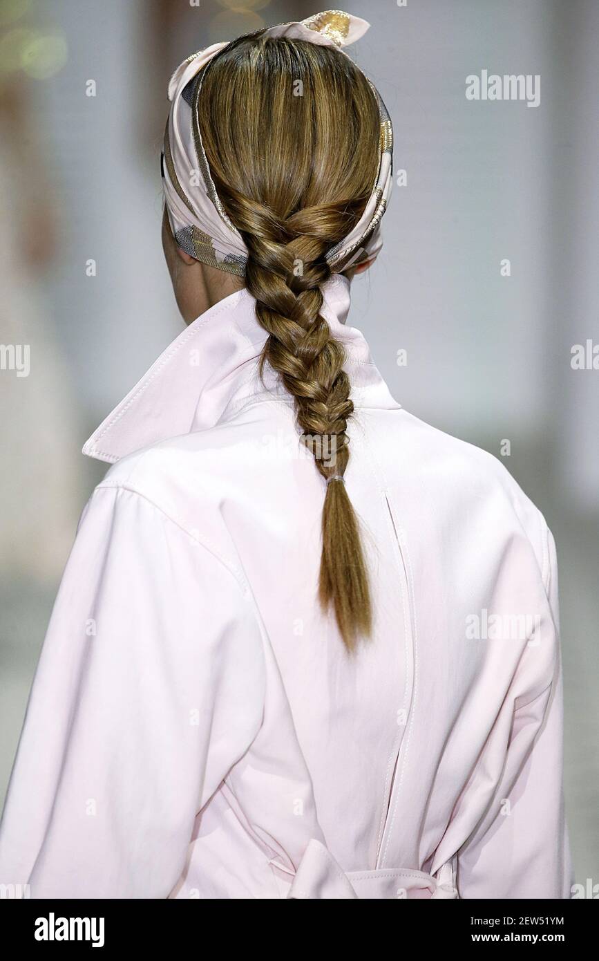 Model Romy Elema walks on the runway during the Temperley London ...