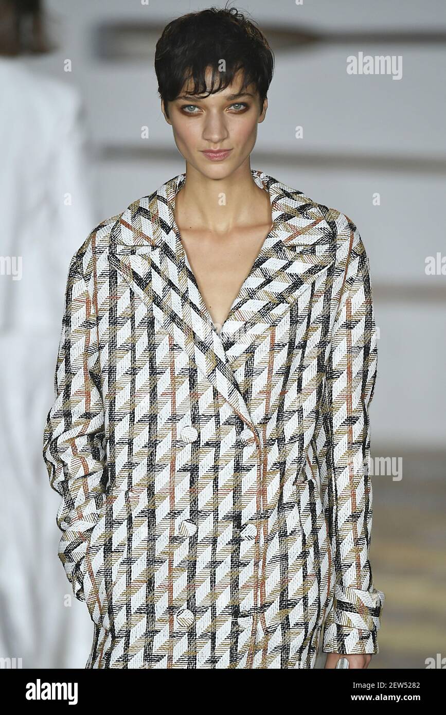 Model Sija Titko walks on the runway during the Daks Fashion Show ...