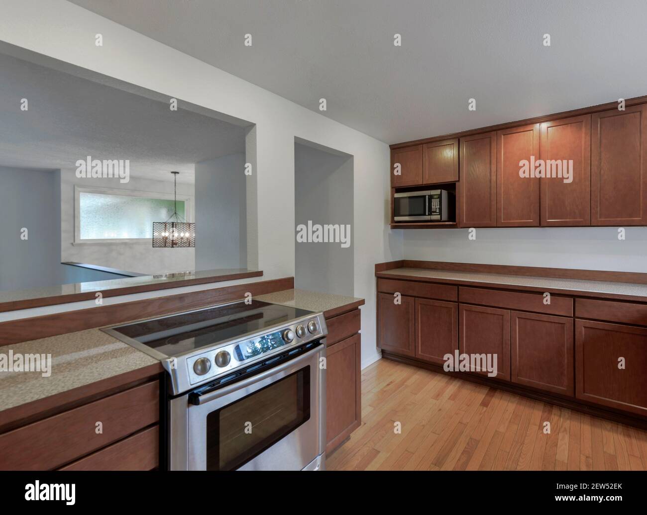 Modern residential kitchen interior Stock Photo - Alamy