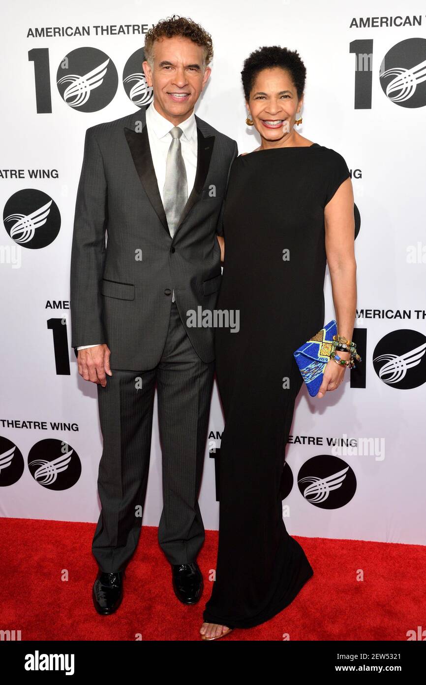 L-R: Actor Brian Stokes Mitchell and Allyson Tucker attend The American ...