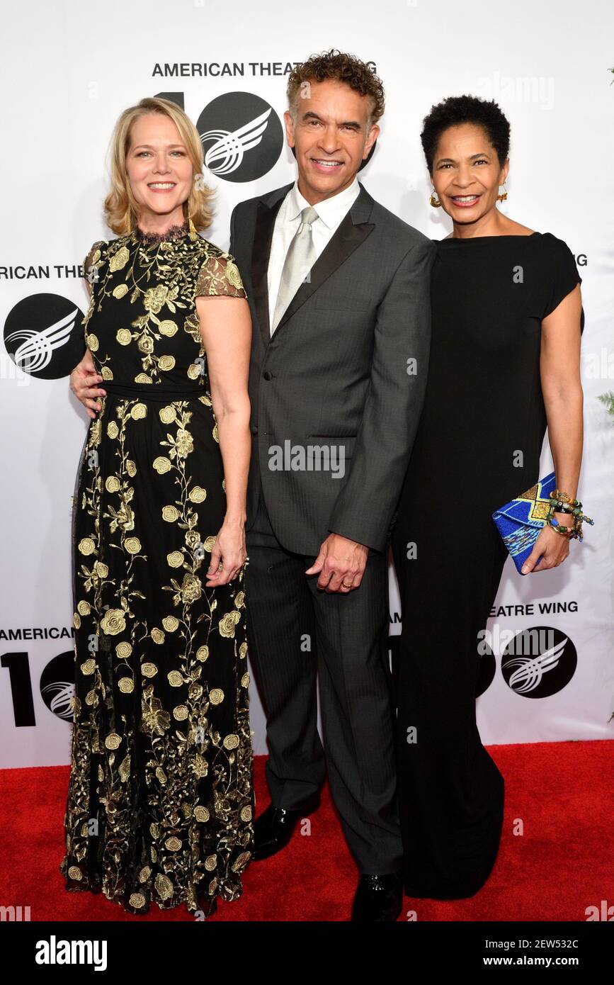L-R: Actors Rebecca Luker, Brian Stokes Mitchell and Allyson Tucker ...