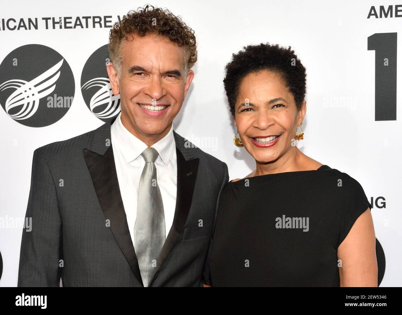 L-R: Actor Brian Stokes Mitchell and Allyson Tucker attend The American ...