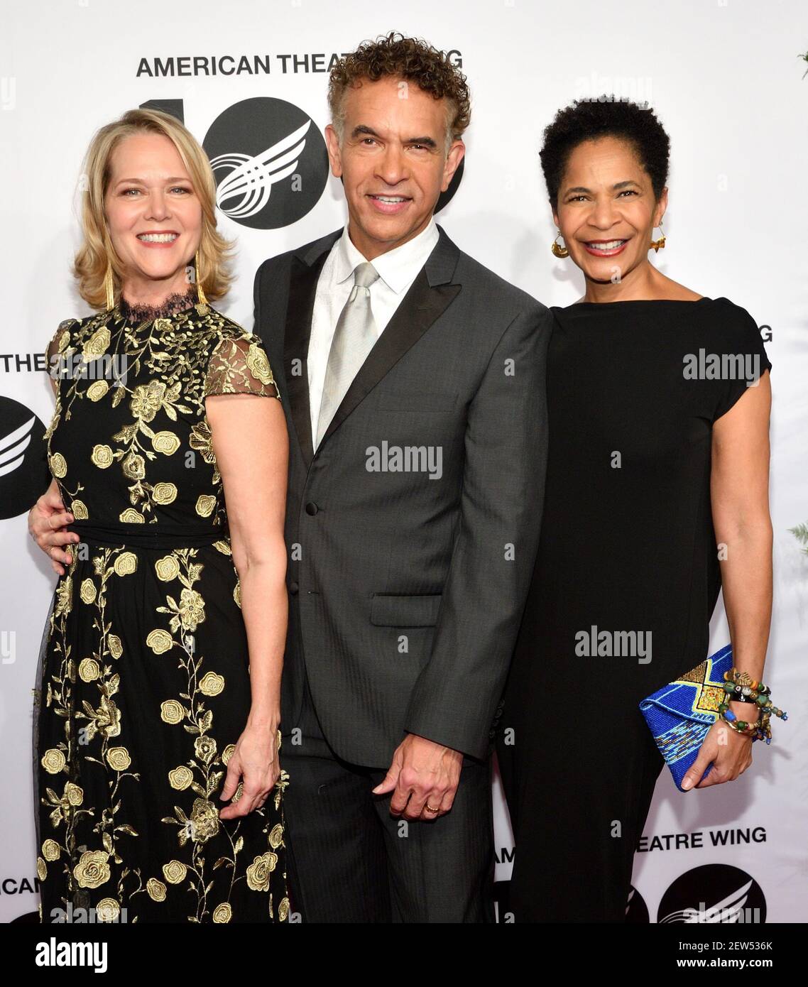 L-R: Actors Rebecca Luker, Brian Stokes Mitchell and Allyson Tucker ...