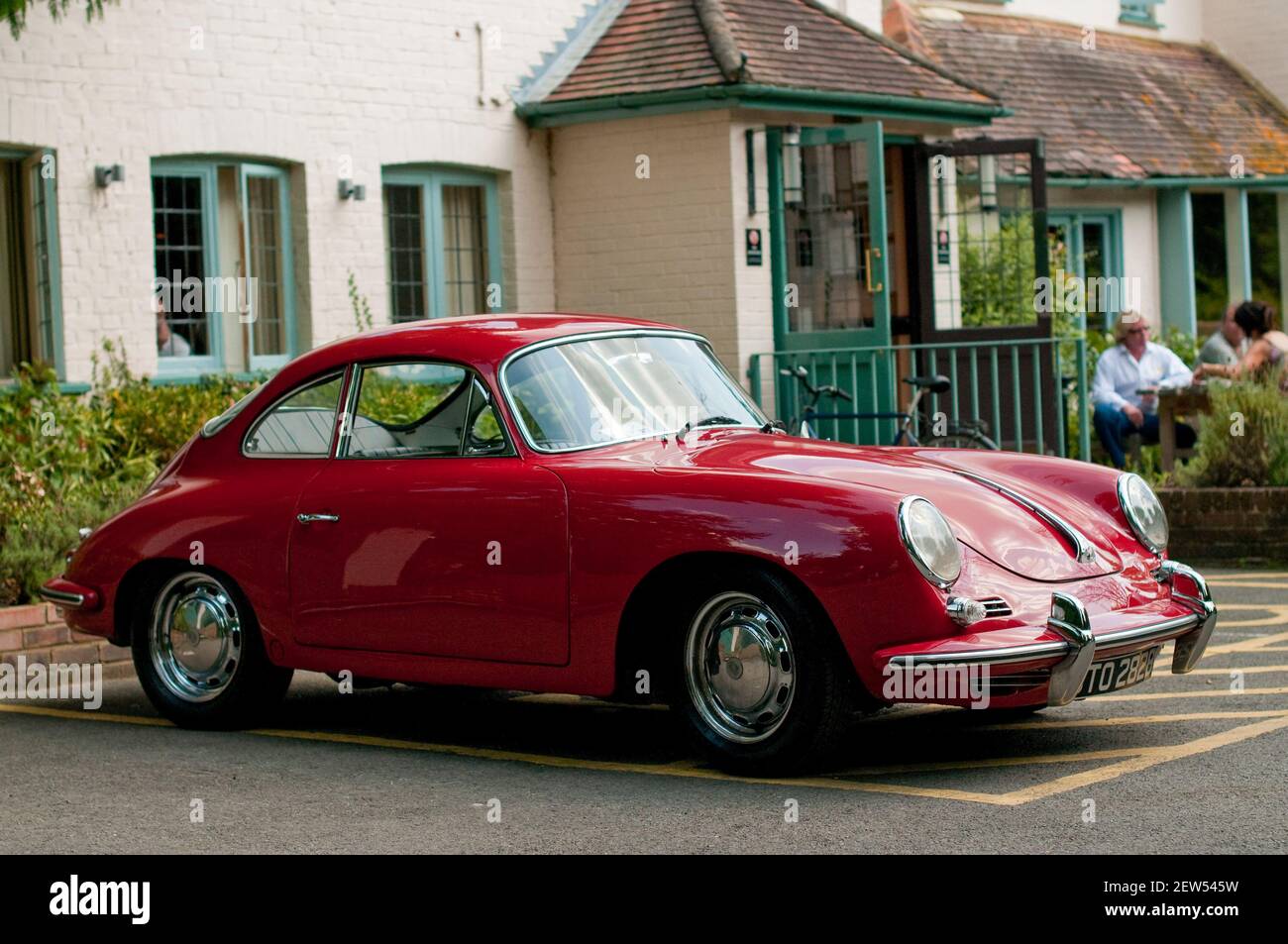 Vintage Porsche, August 2009, red, England, UK, United Kingdom Stock ...