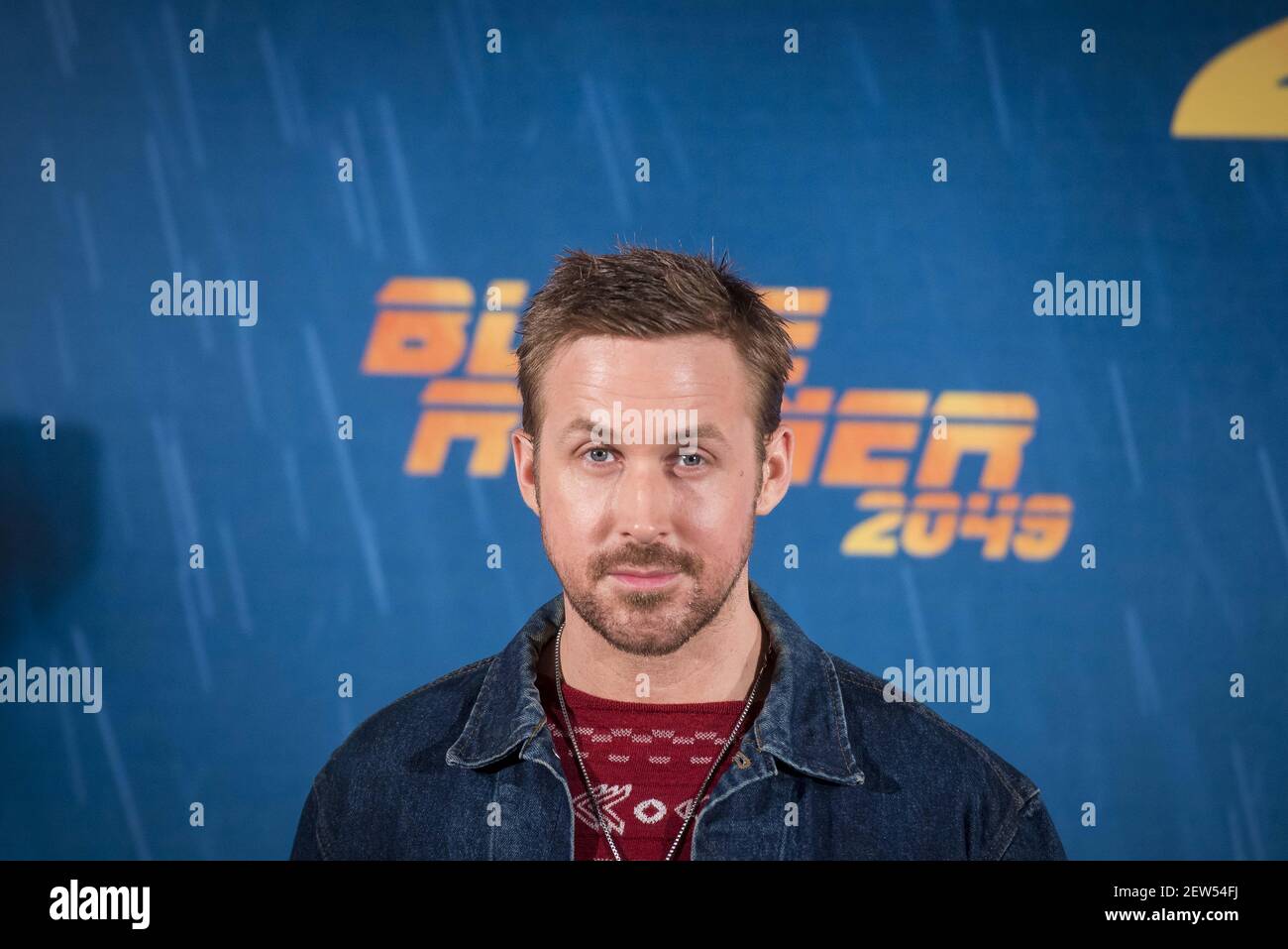 Canadian actor Ryan Gosling attends to the presentation of Blade Runner ...