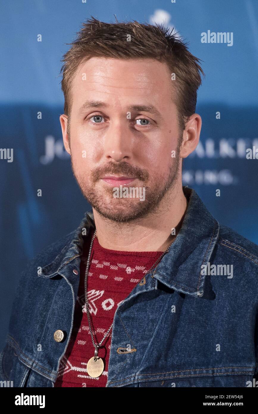 Canadian actor Ryan Gosling attends to the presentation of Blade Runner ...