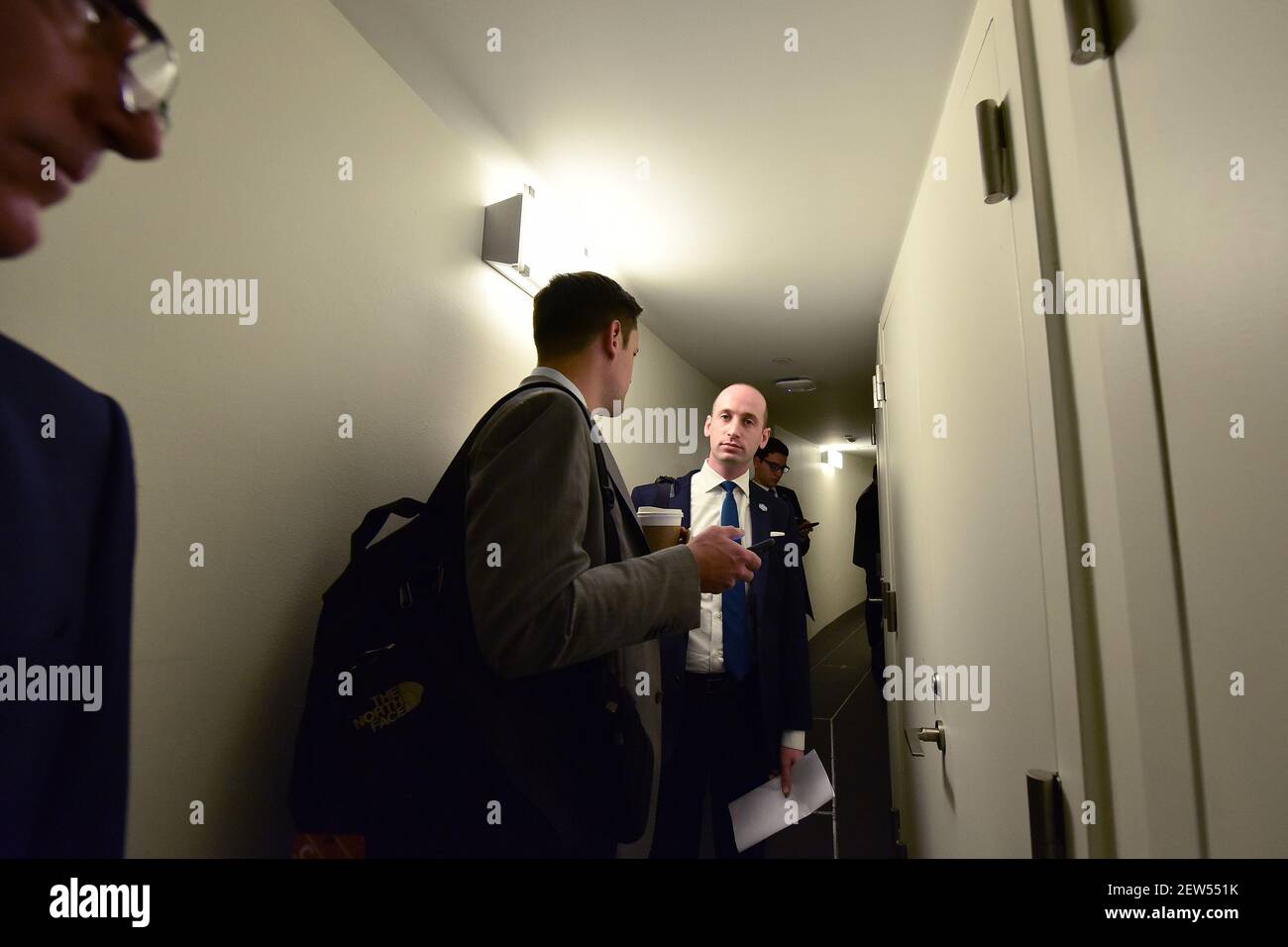 Stephen Miller (R), Political Advisor to President Donald Trump, is ...