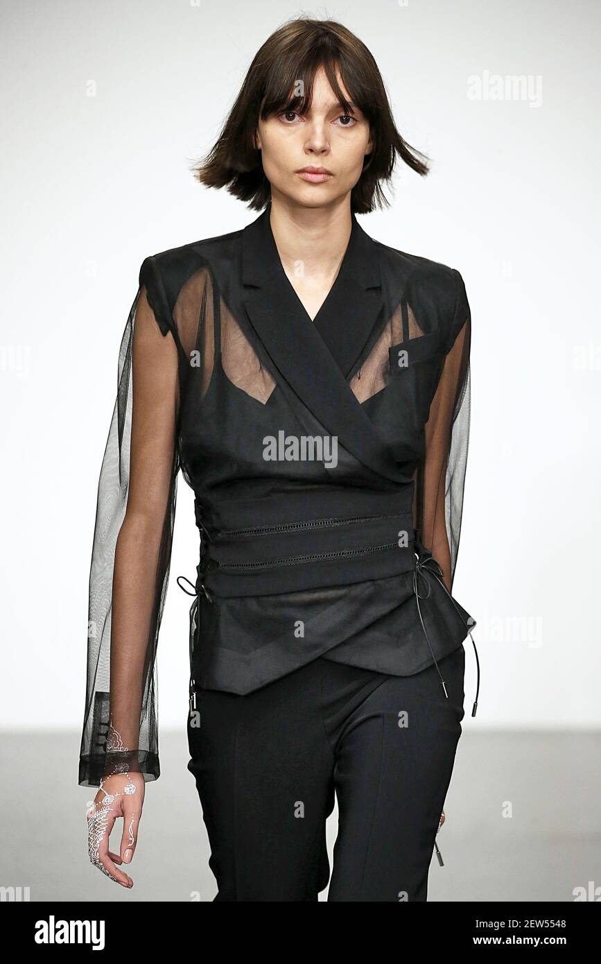 Model Charlee Fraser walks on the runway during the Antonio Berardi ...