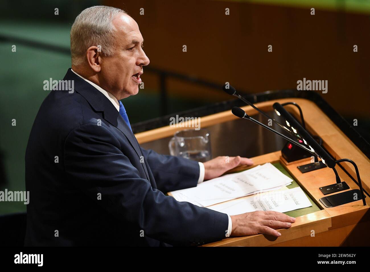 Prime Minister Benjamin Netanyahu of Israel addresses the 72nd session ...