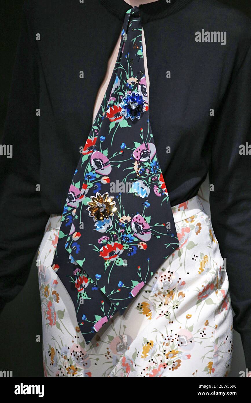 Model Silke Van Daal walks on the runway during the Christopher Kane ...