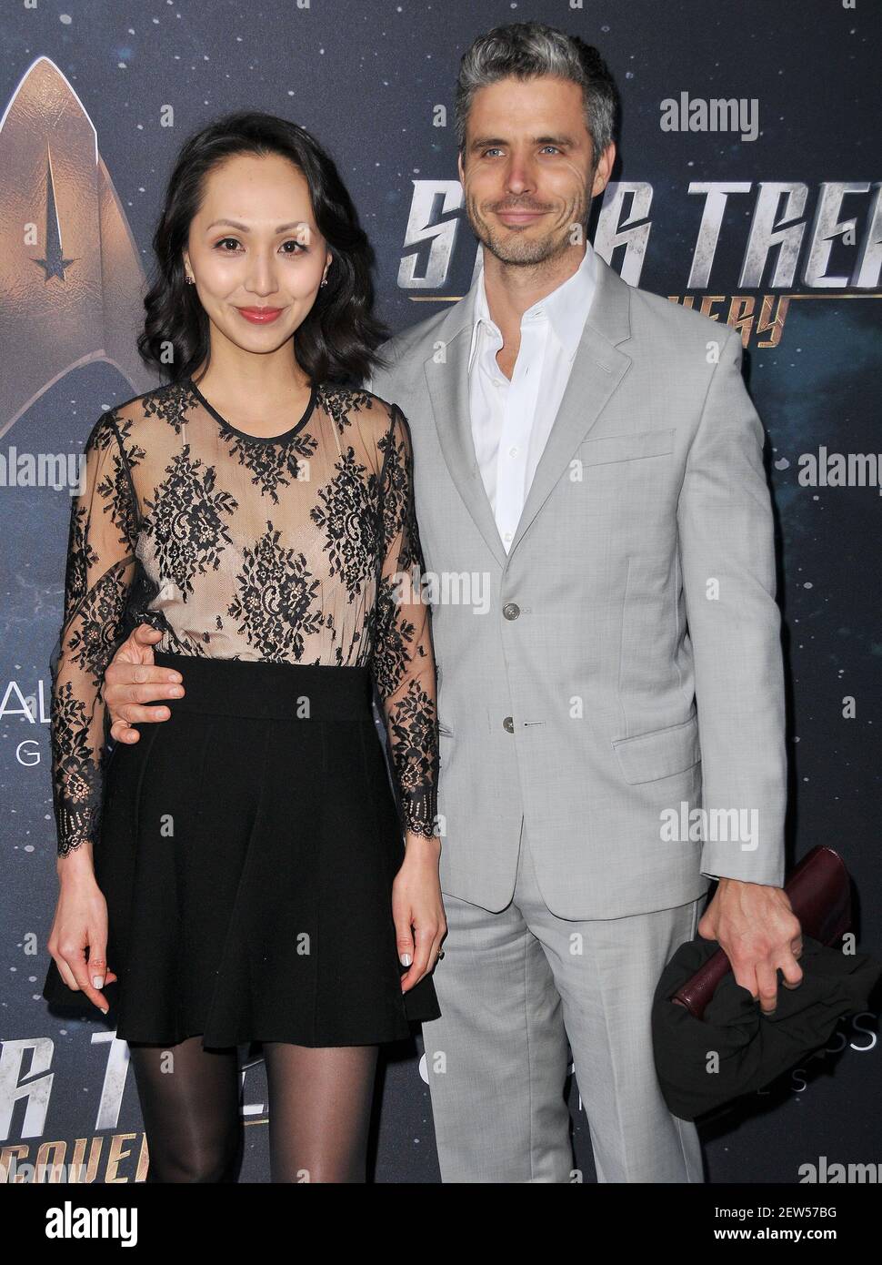 (L-R) Linda Park and Husband Daniel Bess at the "Star Trek: Discovery ...