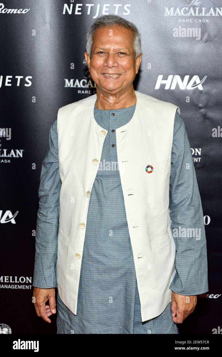 Grameen Bank founder Muhammad Yunis attends the Forbes Centennial ...