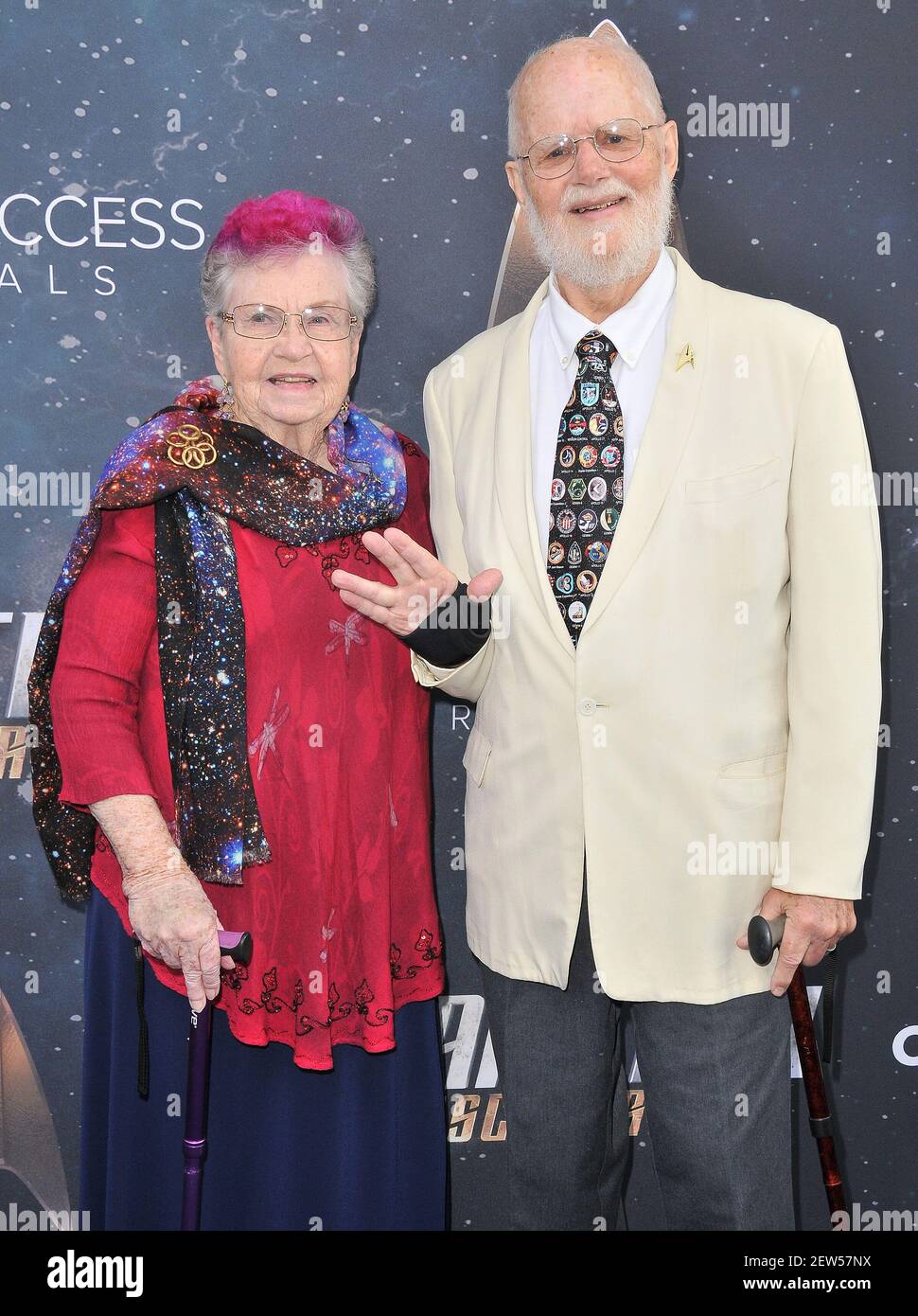 (L-R) Bjo Trimble and John Trimble at the "Star Trek: Discovery ...