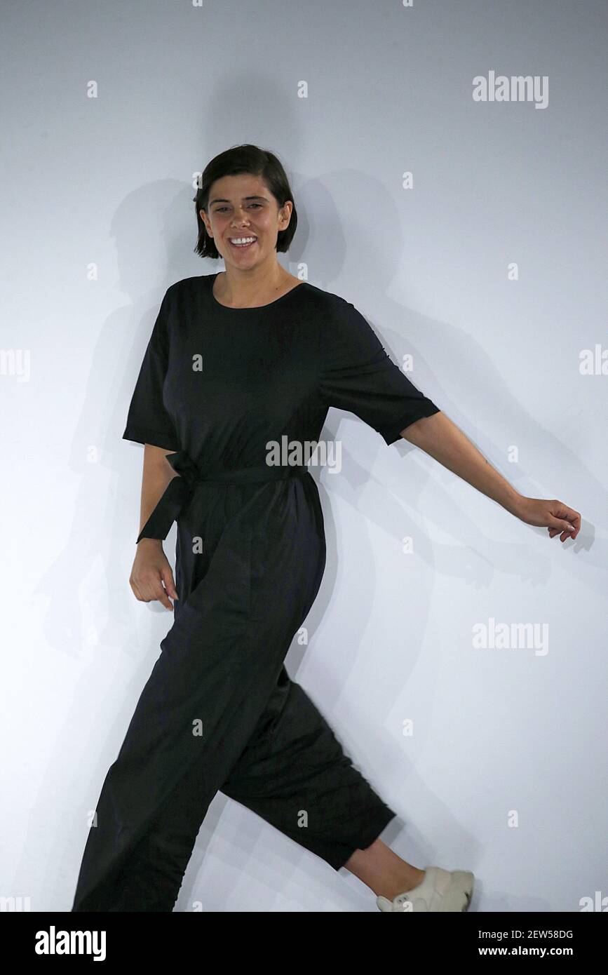 Designer Faustine Steinmetz walks on the runway during the Faustine ...