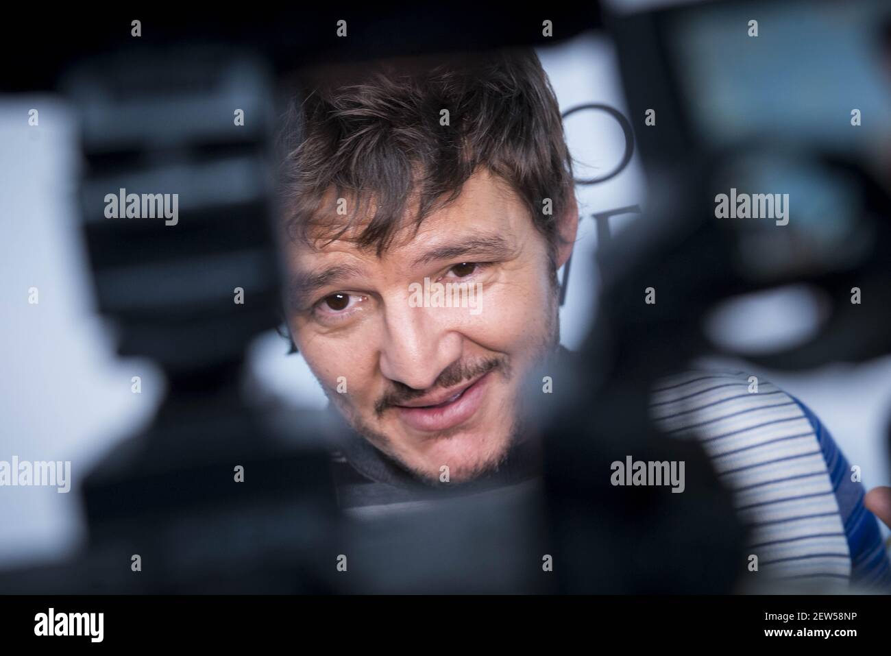 Chilean actor Pedro Pascal attends to the presentation of the new ...