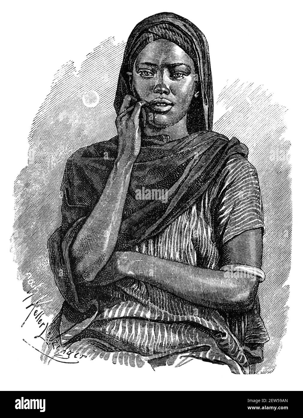 Arab girl from Aden, Yemen. Culture and history of Asia. Vintage ...