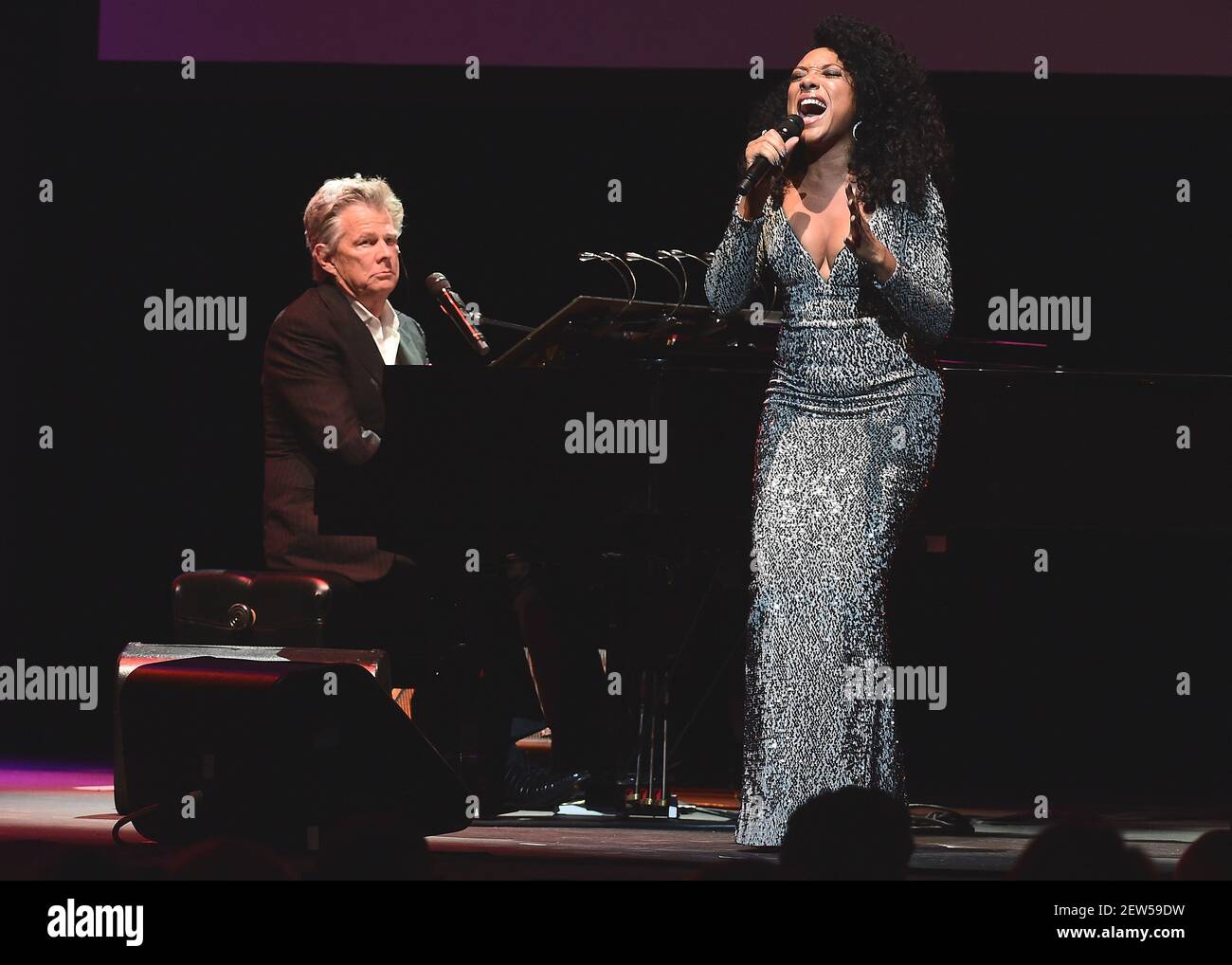 LOS ANGELES - SEPTEMBER 19: David Foster and Shele?a at the 2017 Grammy ...