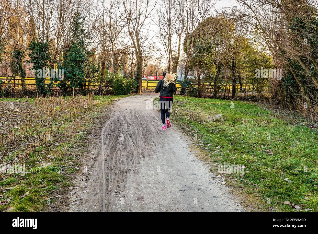 Italy Veneto - Ezzelini path / Castello di Godego Stock Photo - Alamy