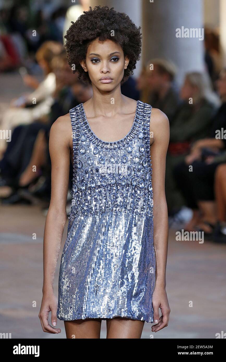 Model Samile Bermannelli walks on the runway during the Alberta ...