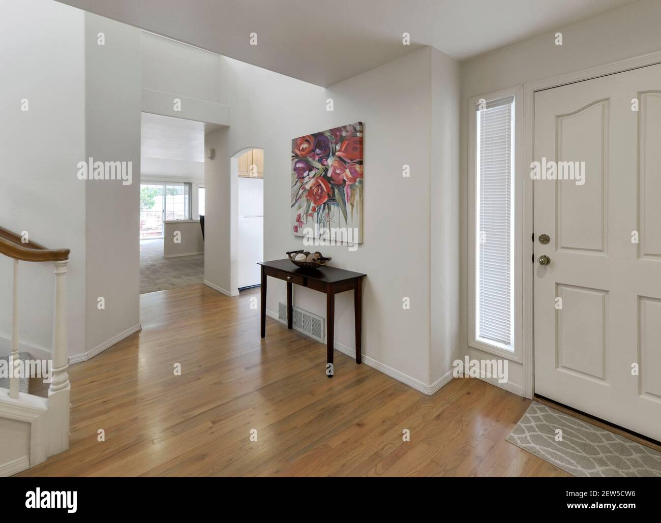 Modern residential front entrance interior Stock Photo - Alamy