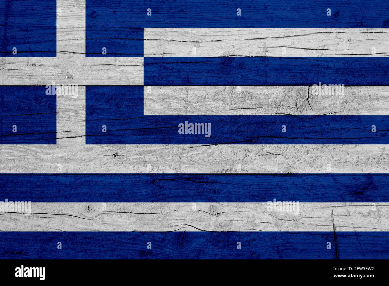 Flag of Greece. Wooden texture of the flag of Greece Stock Photo - Alamy