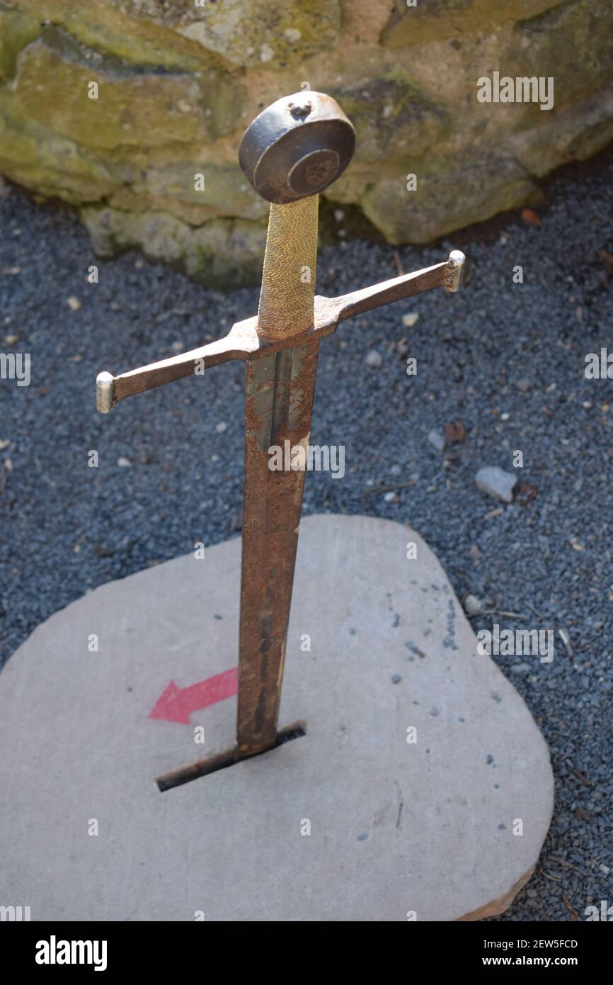 sword in the stone Stock Photo - Alamy