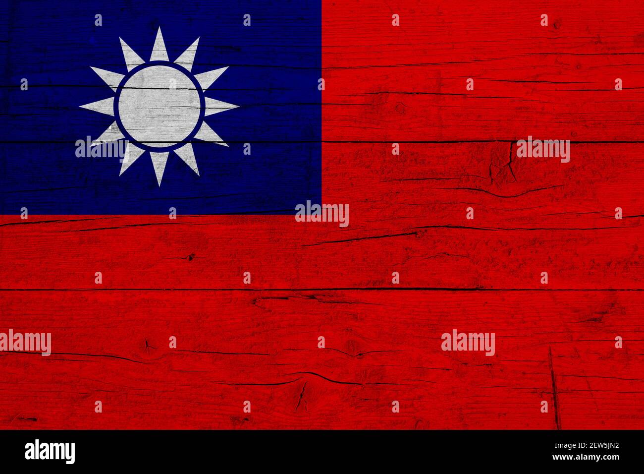 Flag of Republic of China. Wooden texture of the flag of Republic of ...