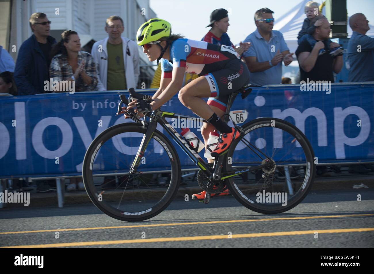 Lex Albrecht of Canada during the women's road race, Bergen, Norway ...